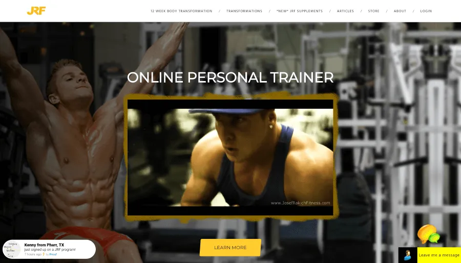 The 20 Best Personal Trainer Website Designs