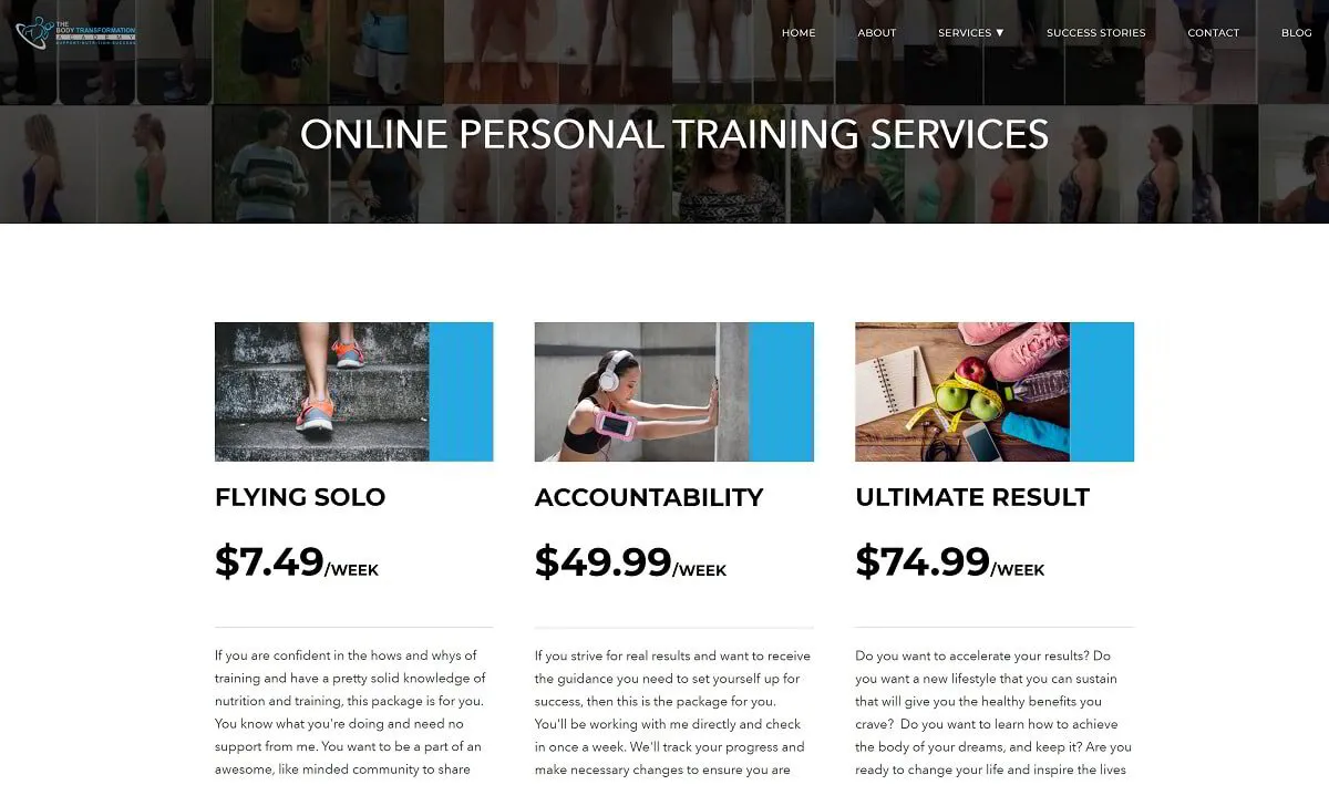 How to List Your Prices on Your Personal Trainer Website