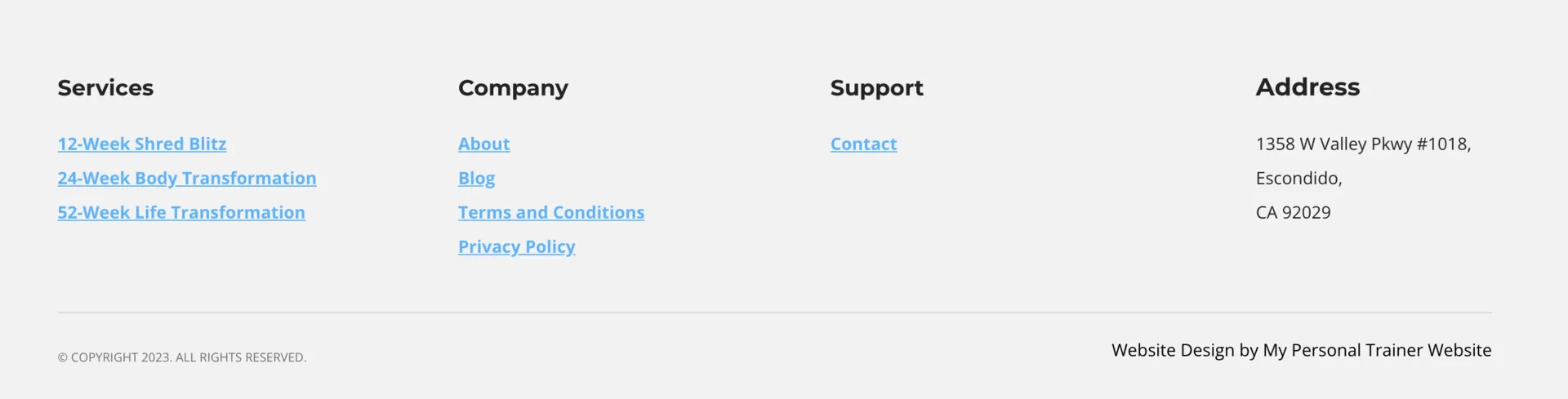How to Design a Footer For Your Fitness Website