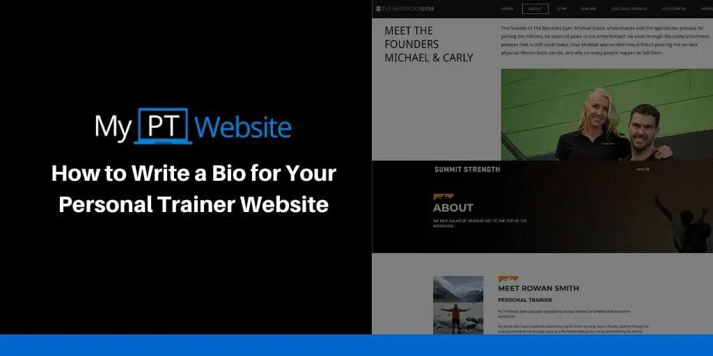 How to Write a Bio for Your Personal Trainer Website