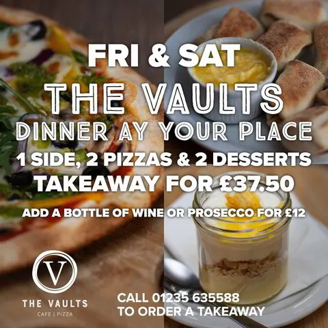 The Vaults Cafe Pizza | Eat in or Takeaway in Wantage