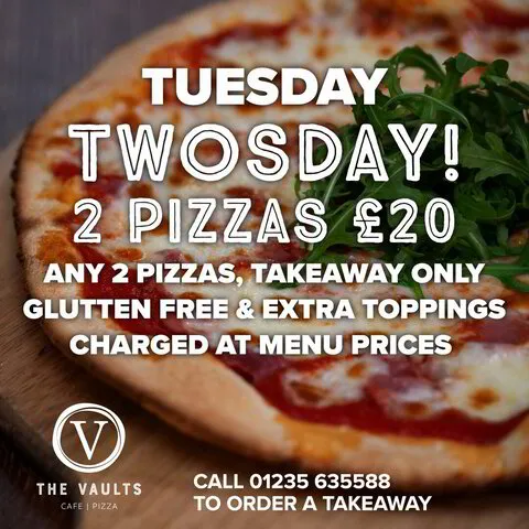 The Vaults Cafe Pizza | Eat in or Takeaway in Wantage