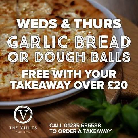 The Vaults Cafe Pizza | Eat in or Takeaway in Wantage