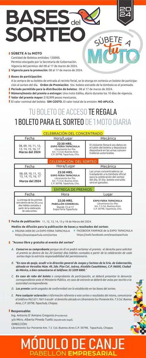 Sorteo SÚBETE A TU MOTO 2024