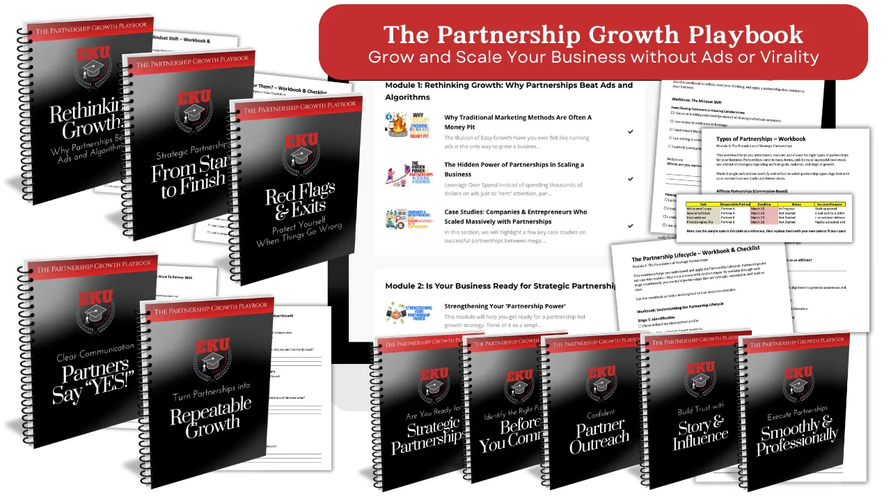 The Partnership Growth Playbook - Grow, Scale Without Ads or Virality