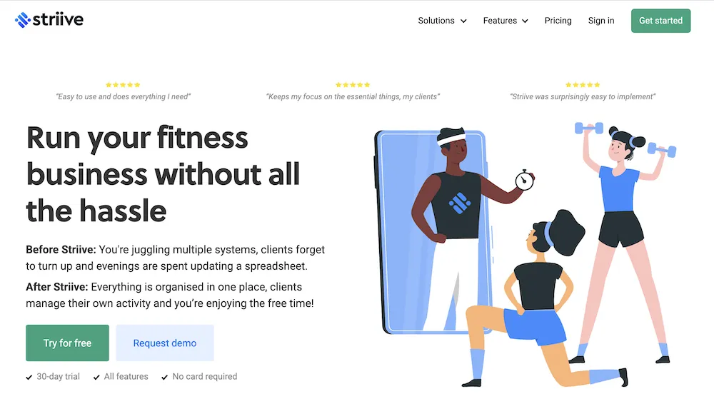Striive Review - Personal Training Business Management Software