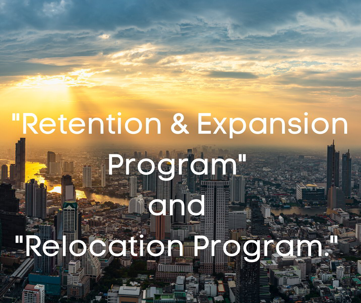 New Initiatives "Retention & Expansion Program" and "Relocation Program ...