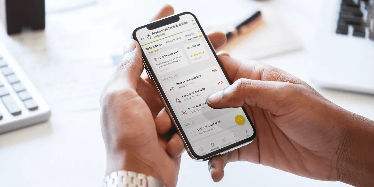 Volle Kontrolle über Ihre Betriebsabläufe und Automaten