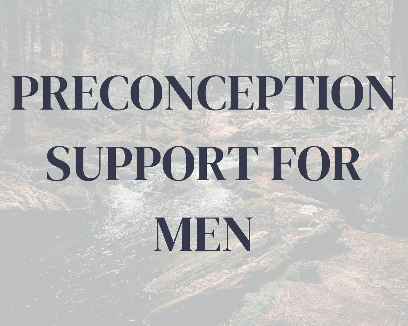 Preconception Plan for Men: Supporting Sperm Health