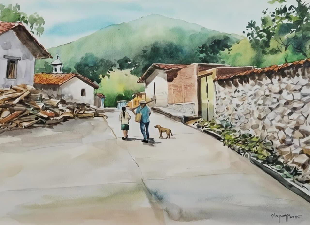 Pueblo de Alegría, Usulután por Milton Pocasangre Arte latinoamericano ...