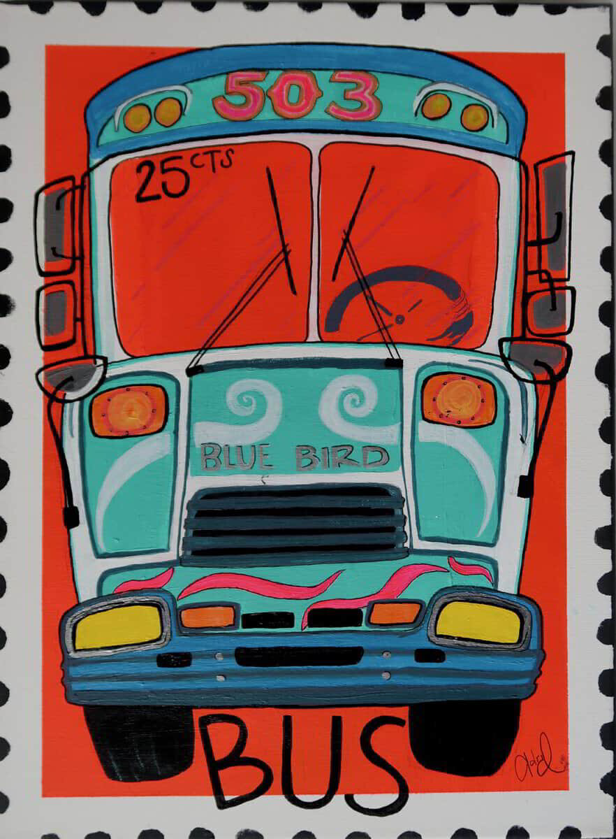 Bus 503 by Esmahart | Premium Art Gallery | Cuadros decorativos y arte ...