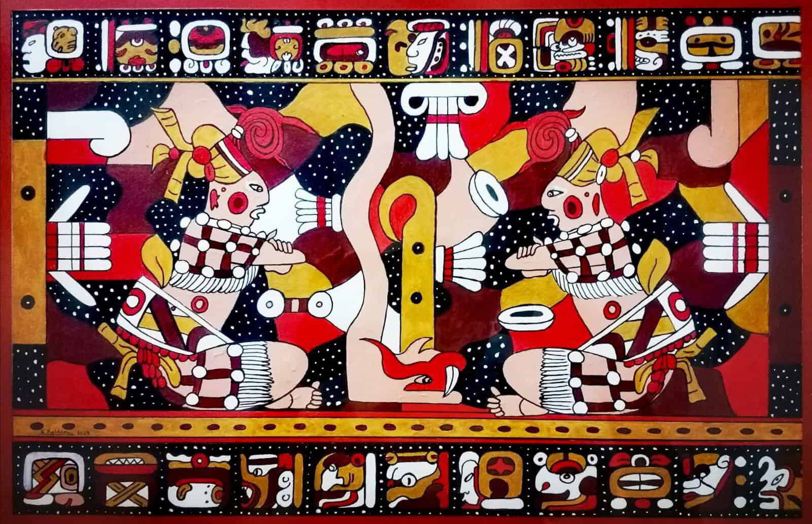 Los gemelos mayas y cuculkán by Eli Roldán – Arte latinoamericano ...