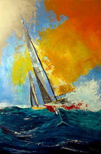 Rumbo a la costa by Mario Risso | Premium Art Gallery