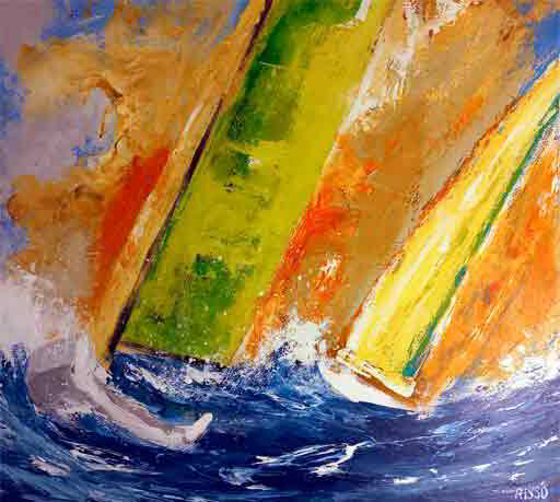 Rumbo a la costa II by Mario Risso - Chile