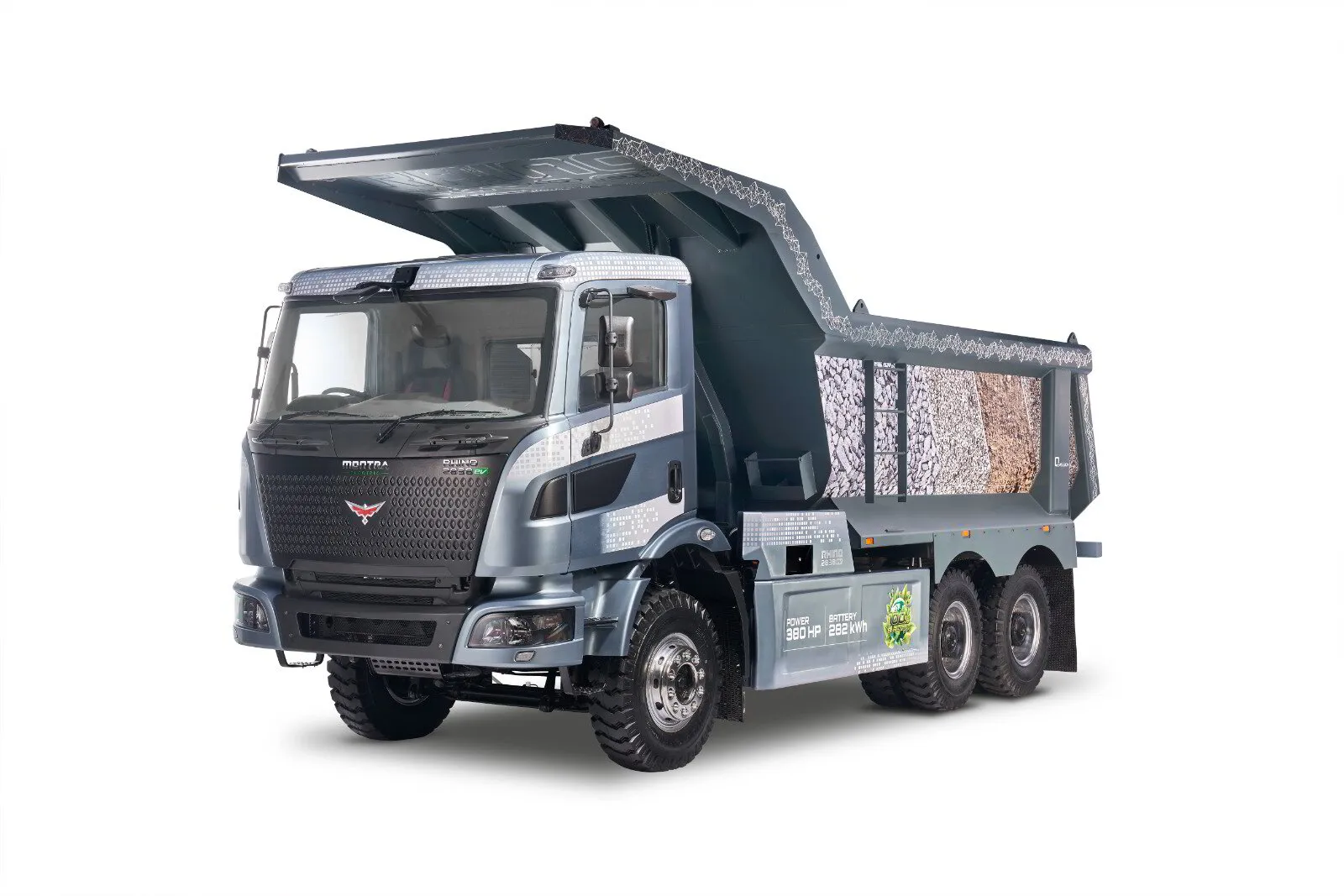Rhino 2838EV 6X4 Tipper : India’s 1st 28-Ton Electric Tipper Truck ...