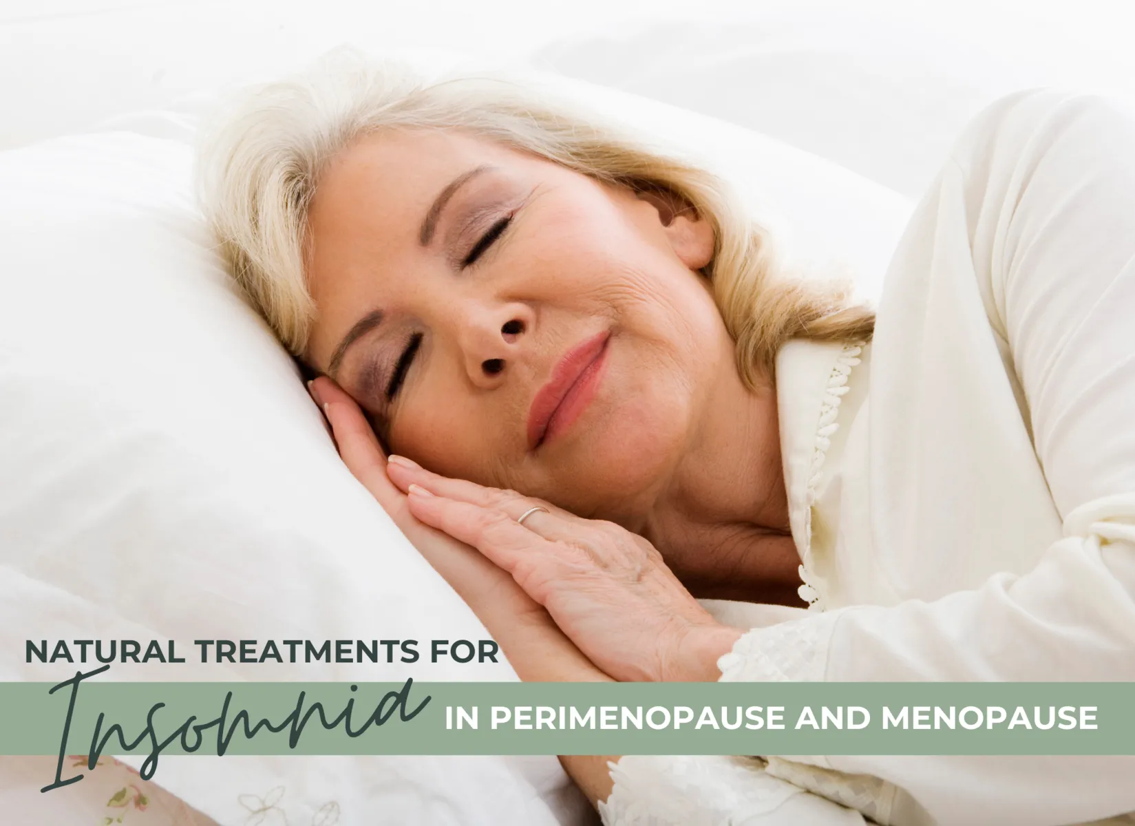 Natural Treatments for Insomnia in Perimenopause and Menopause