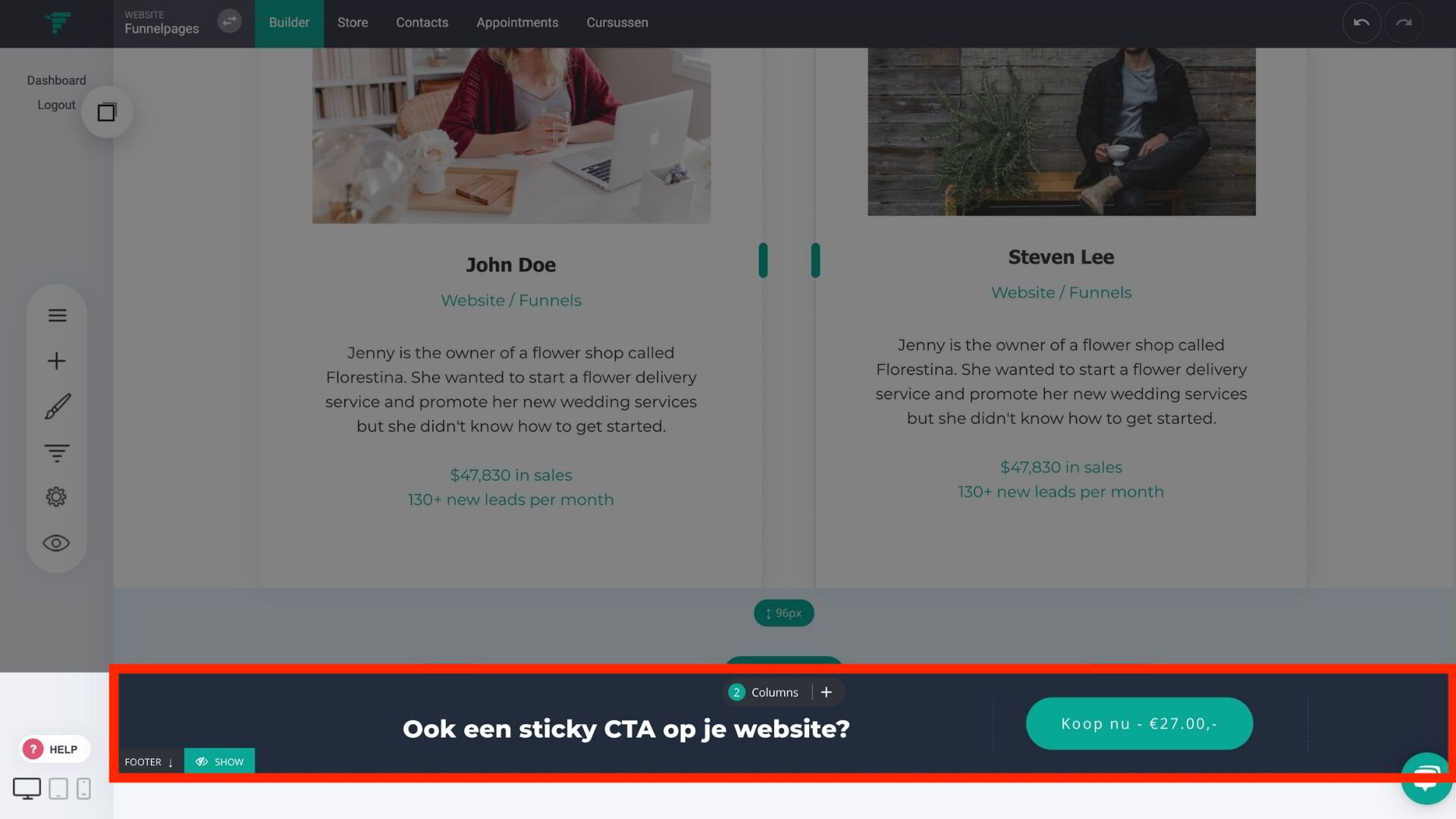 Verhoog je conversie met de Sticky CTA