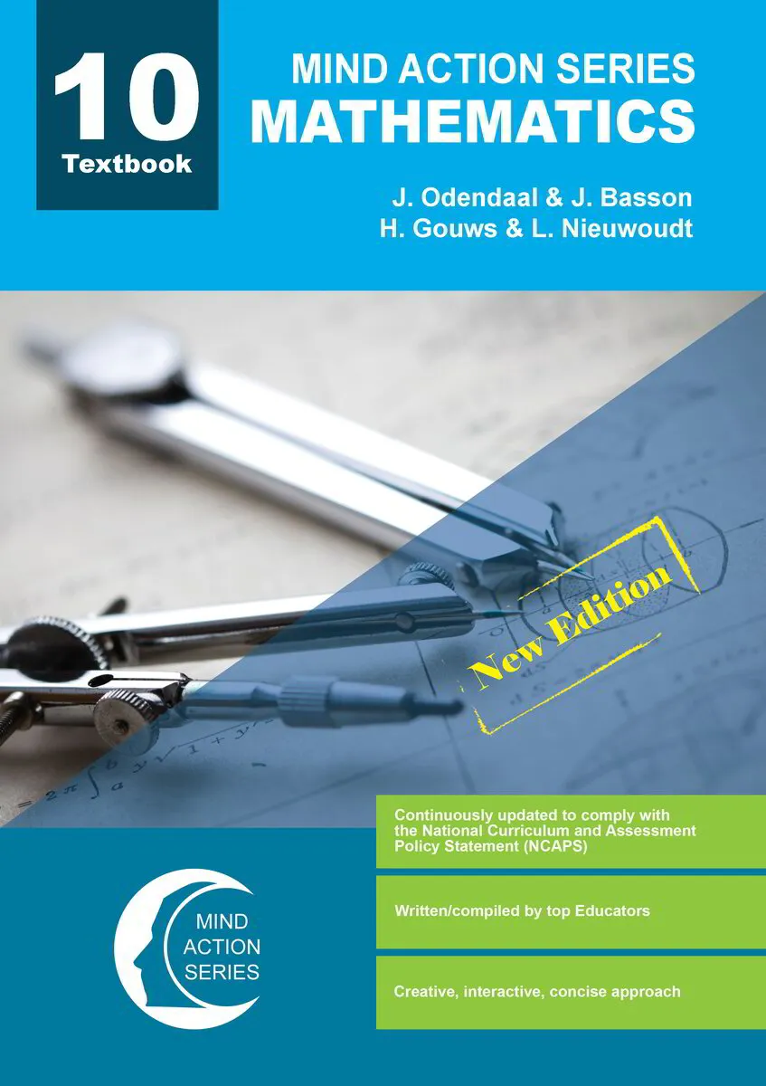 Mind Action Series: Mathematics Textbook (New Edition) NCAPS - Grade 10 ...