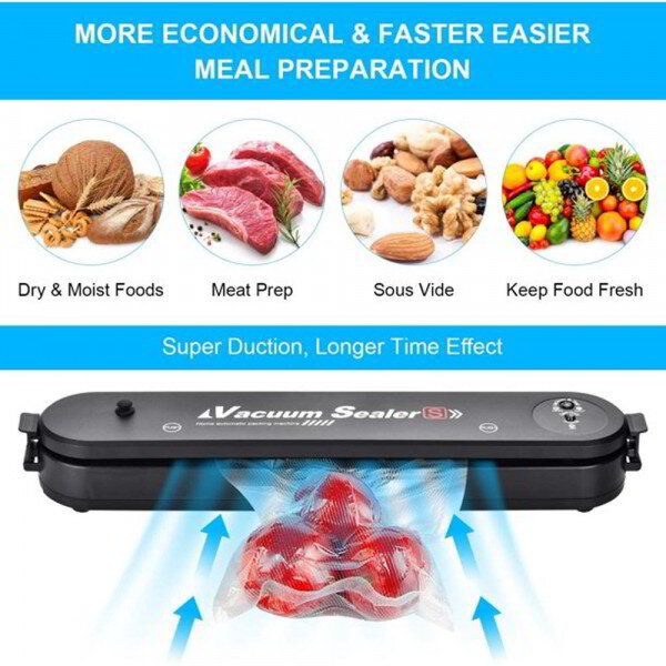 Преносима машина за вакуумиране и запечатване на храни Vacuum Sealer