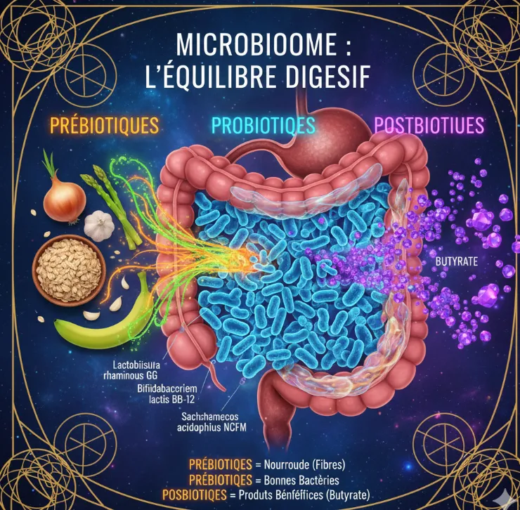 PRÉBIOTIQUES, PROBIOTIQUES, POSTBIOTIQUES...COMMENT S'Y RETROUVER