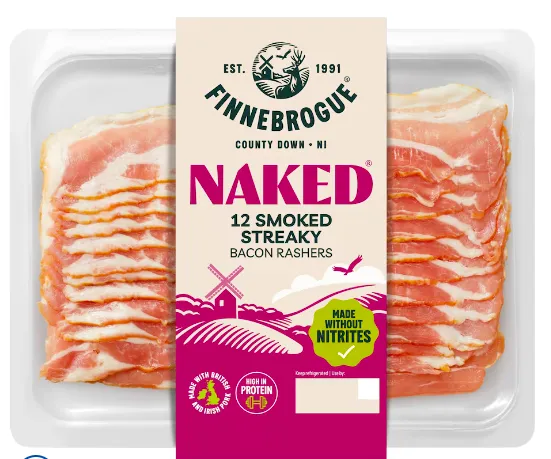 Finnebrogue Smoked 12 Naked Streaky Bacon 200G