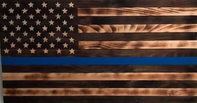 Thin Blue Line Flag