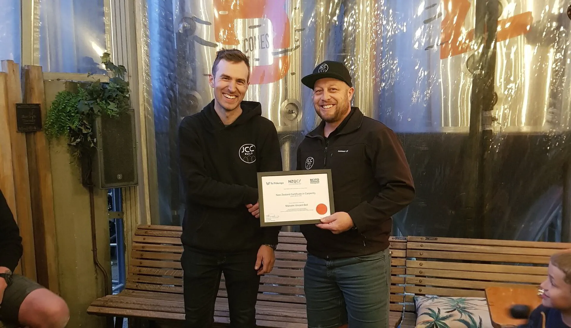 Celebrating Malcolm Bell: JCC Build's Newly Qualified Builder!