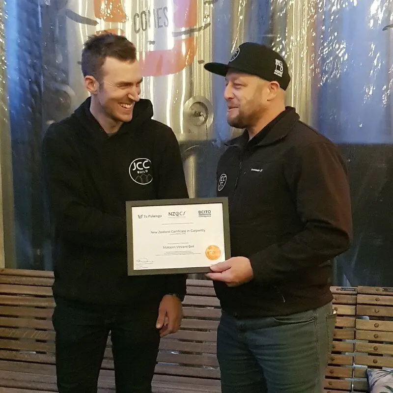 Celebrating Malcolm Bell: JCC Build's Newly Qualified Builder!