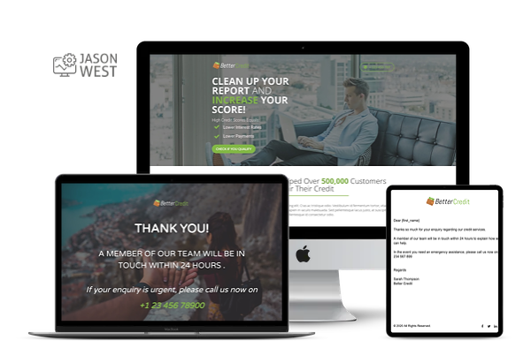 Credit Repair Funnel Template - Credit Repair Funnel Landing Page