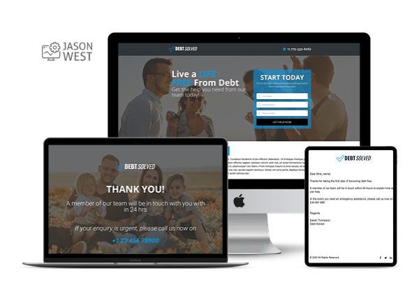 Debt Consolidation Funnel Template - LDebt Consolidation Landing Page
