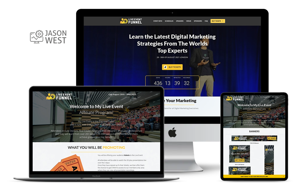 Live Event Funnel Template - Event Funnel Theme