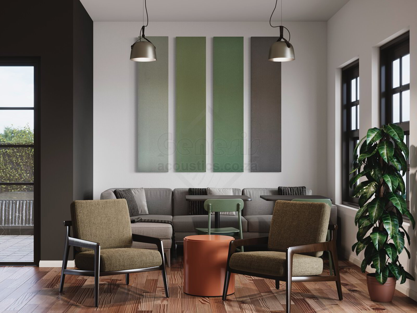 S5 Pro Acoustic Wall Panels - 180cm x 40cm Set of 4 - Sublime Colour Combo