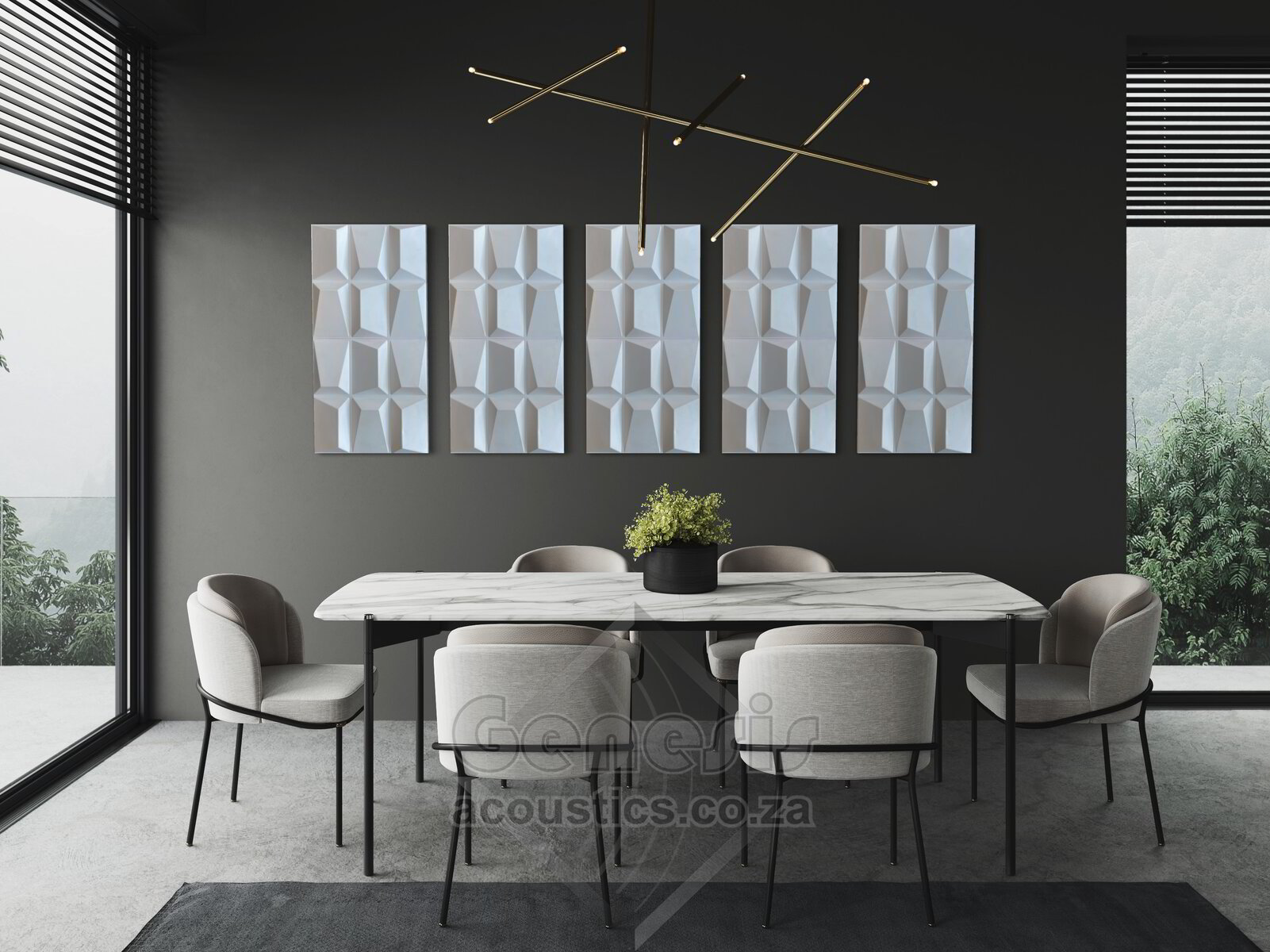 Soundscape Diffuser Panels - Bi-Directional Pyramids (BDP)