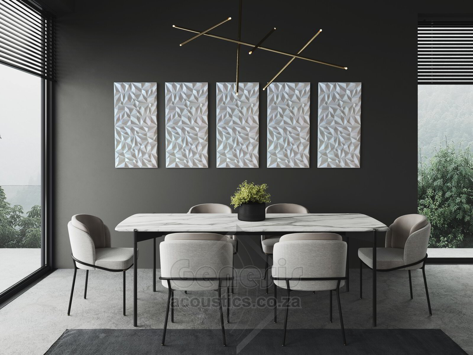 Soundscape Diffuser Panels - Small Irregular Pyramids (SIP)