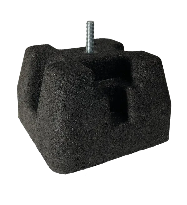 Recycled Rubber Vibration Isolator | Eco-Friendly Vibro-Brick for HVAC ...