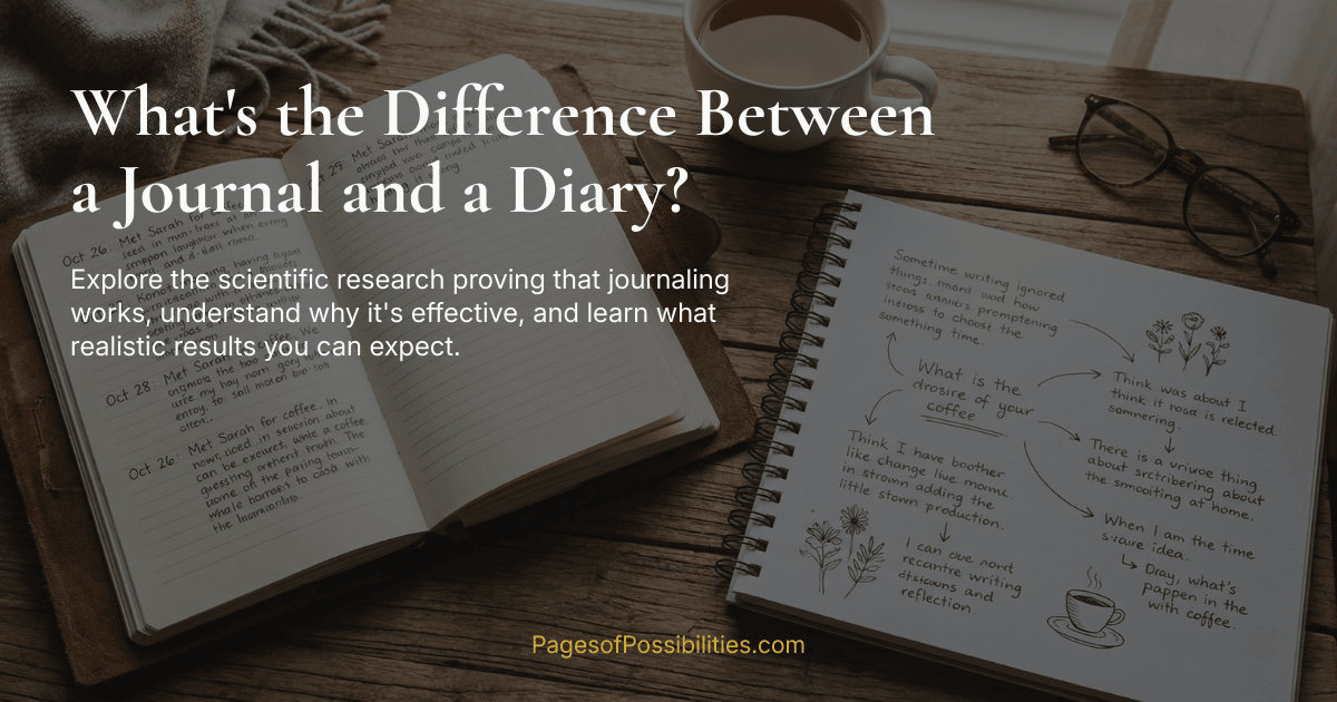 What's the Difference Between a Journal and a Diary?