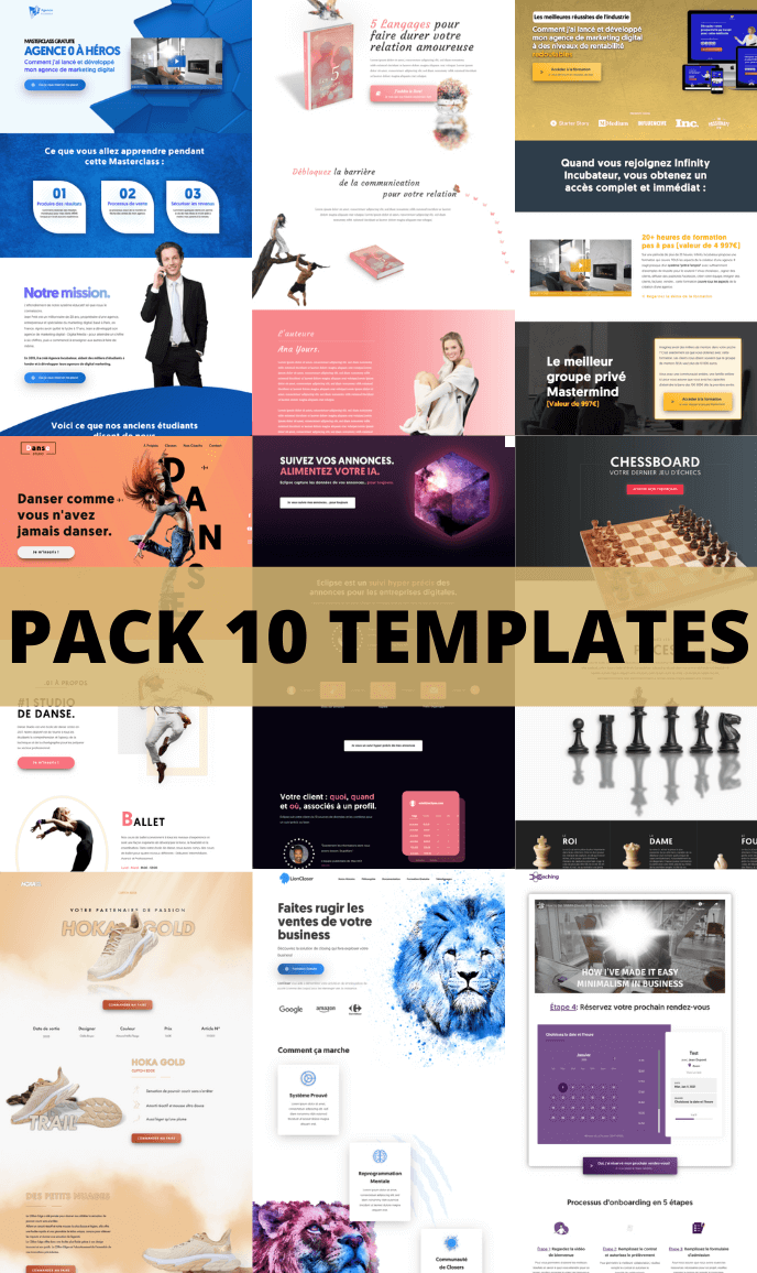 Pack 10 Templates