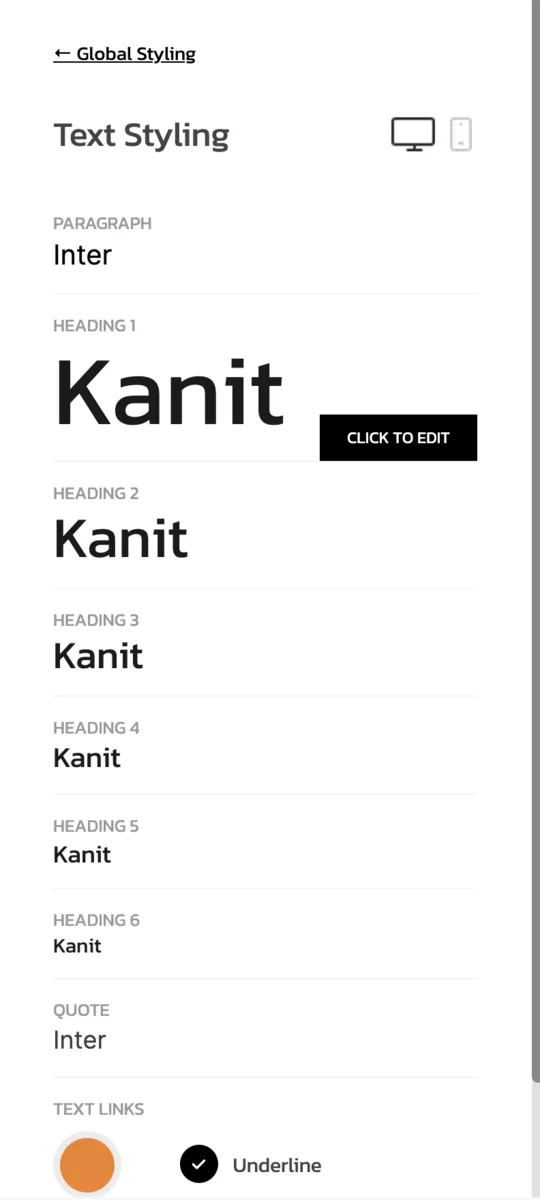 Global Styling - Fonts, Colors, Layout