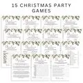 Greenery and Berries Christmas Games Bundle | Templates