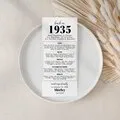 Way Back in 1935 Birthday Party Table Decor Card | Template