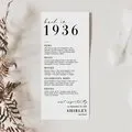Classy Birthday Table Decorations | Back in 1936 News Card
