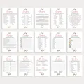 Greenery Christmas Party Games Bundle | Editable Templates