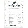 Candy Match Game | Black and Gold Grad Party Activity Idea