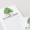 My Favorite Memory Game Cards | Family Get-Together Ideas | Printable