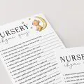 Bear Baby Shower Nursery Rhyme Quiz Questions | Printable