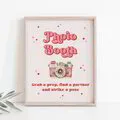Pink Retro Bachelorette Signs Bundle | Editable Templates