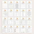Thanksgiving Games Pack | Pastel Pumpkins | Editable Templates