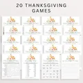 Thanksgiving Games Pack | Pastel Pumpkins | Editable Templates