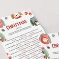 Christmas Holiday Trivia Printable | Fun Ugly Sweater Party Game