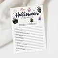 Black and Purple Halloween Most Likely To Questions | Printable Game